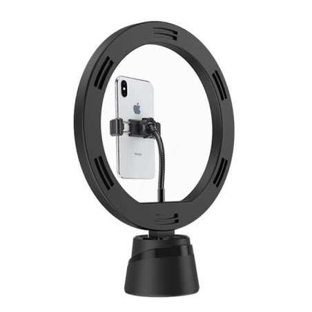 Selfie Ring Light 360° Motorise + tripode 2M / Noir