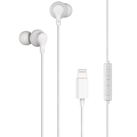 Ecouteurs Bigben Lightning Intra-auriculaire / Blanc