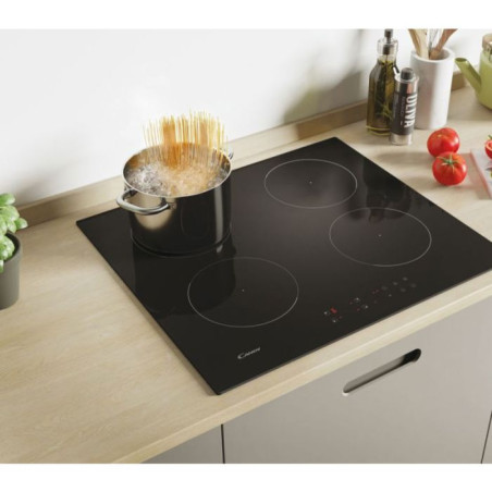 PLAQUE DE CUISSON CANDY INDUCTION / 4 FEUX / 60 cm / NOIR