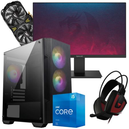 Setup Gamer SPECIAL Pc de Bureau Gaming / i5-11400F / RX 580 8G / 16 Go ...