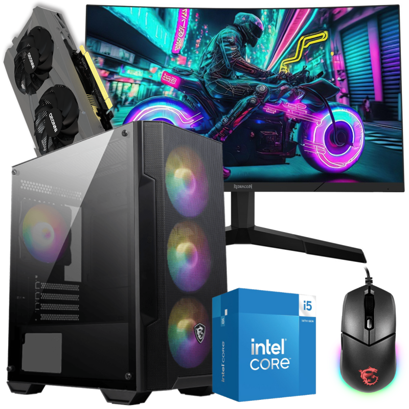 Setup Gamer Special Pc de Bureau Gaming / i5-14400F / RTX 3050 6G / 16 ...