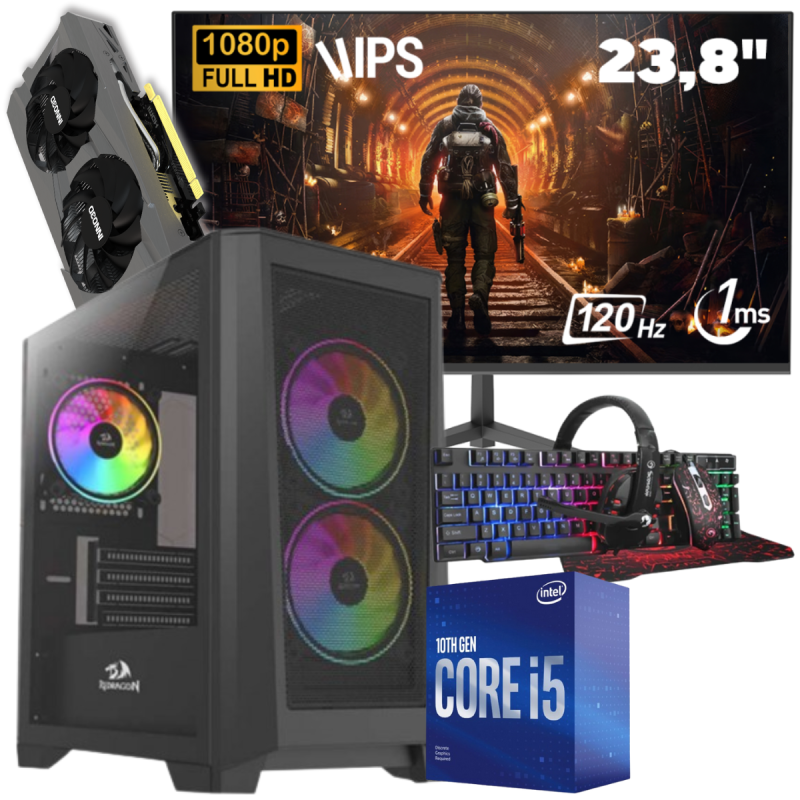 Setup Gamer Special Pc De Bureau Gaming I5 10400f Rtx 3050 8g 16