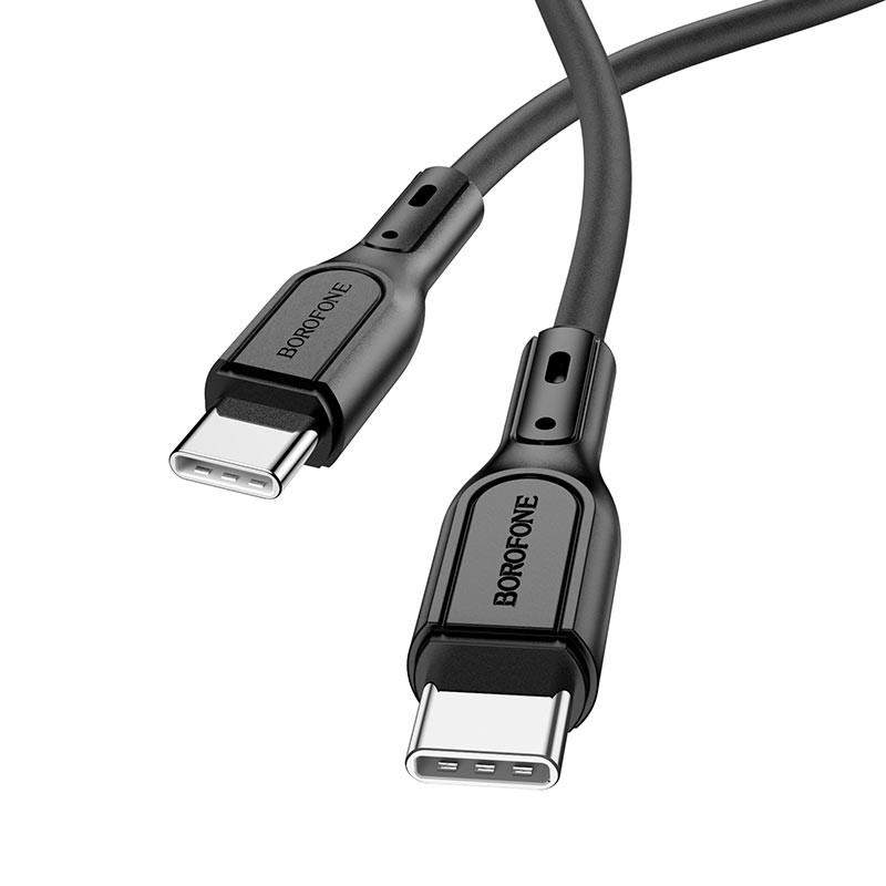 Câble Chargeur USB-C vers Type C BOROFONE BX66 / 60 W / 5A / Noir