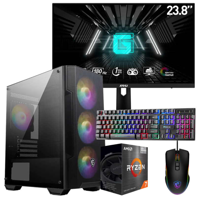 Setup Gamer SPECIAL MSI Pc de Bureau Gaming / Ryzen 7 5700G / Vega 8 / ...