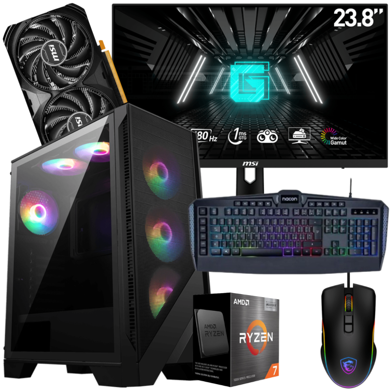 Setup Gamer Special Pc de Bureau Gaming / Ryzen 7 5800X3D / RTX 4060 8G ...