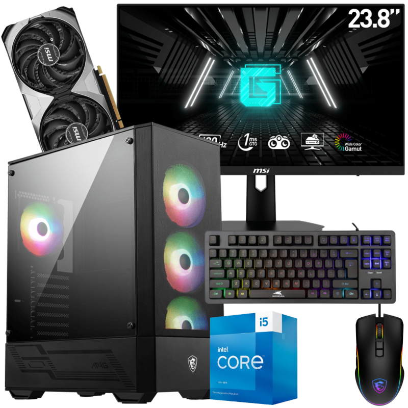 Setup Gamer SPECIAL Pc de Bureau Gaming / i5-13400F / RTX 4070 SUPER 12G / 32 Go Avec Écran MSI ...