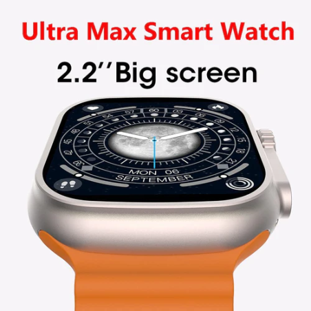 Smartwatch 8 Ultra multifonction SW8 PRO MAX / Orange et Noir Avec ...
