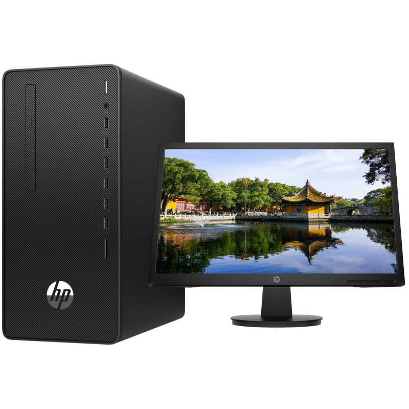 PC de bureau HP Pro 300 G6 / i3-10100 / 4 Go / 1 To Avec Écran HP 21.5 ...