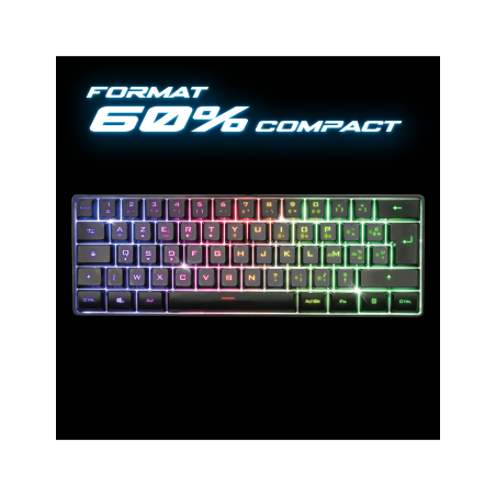 Clavier Gamer Sans Fil SPIRIT OF GAMER Elite-K50 RGB - Noir