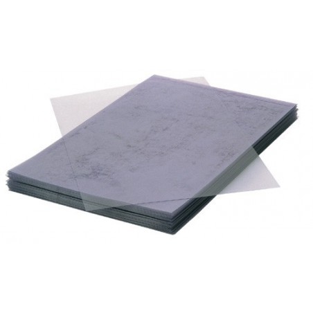 100x Papiers transparant pour reliures A4 / Noir