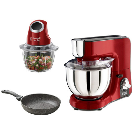 Robot Multifonction Desire Russell Hobbs 1000W + HACHOIRE 24660-56+ POELE 24CM