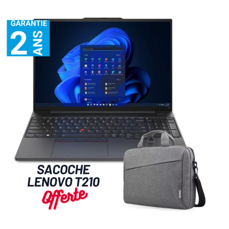 PC PORTABLE THINKPAD E16 I7-13700H / 32G 512SSD + Sacoche Lenovo T210 / Windows 11 Pro