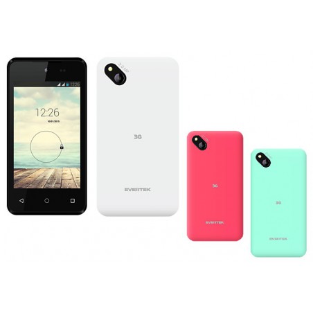 Téléphone Evertek EverStar D40 / 3G / Double SIM + Puce DATA + 2 Coques
