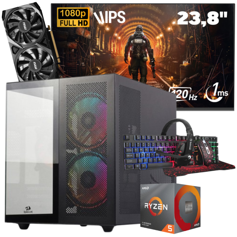 Setup Gamer Special Pc de Bureau Gaming / Ryzen 5 3600 / RTX 3050 8G ...