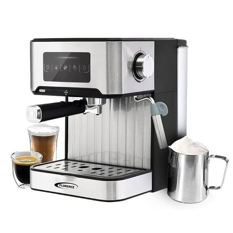 Machine à Café Expresso Cappuccino FLORENCE AG-6837 10500W - Silver
