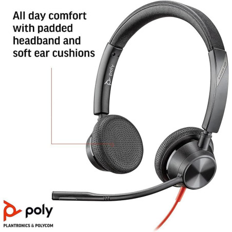 Micro-Casque HP Poly Blackwire 3325 (8X222AA)