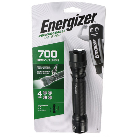 Torche Tactique ENERGIZER Rechargeable PMTRL8 - Noir