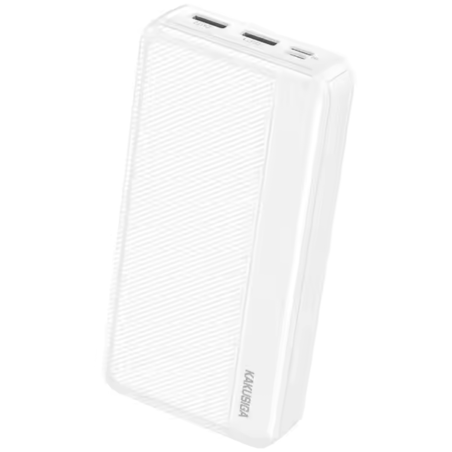 Power Bank KAKU KSC-1085 / 20000mAh / Type C et Double USB / Blanc