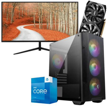 Setup Gamer Special Pc de Bureau Gaming / i5-13400F / RTX 3050 8G / 16 Go Avec Écran Gaming AERO ...