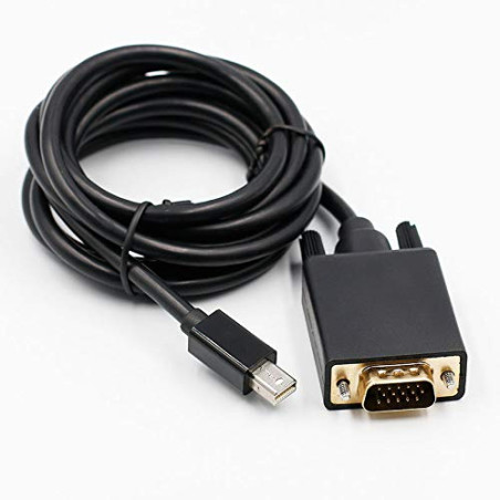 Cable Mini Display to VGA 1.8M / Noir