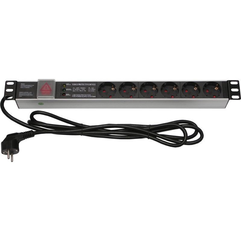 Multiprise Estap 6 prises Rackable 19"