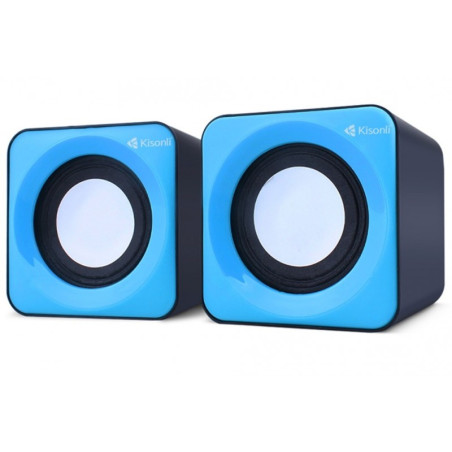 Haut-Parleur Kisonli V310 / USB 2.0 / Bleu