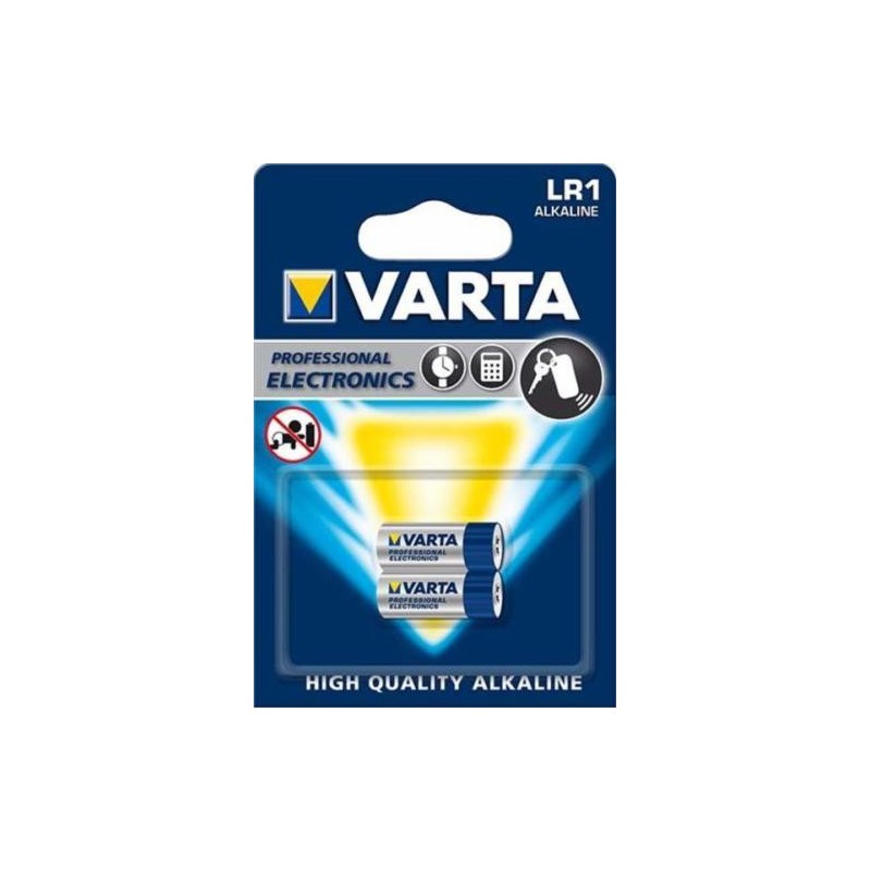 2x Piles Alcaline Varta LR1 / 1.5 V