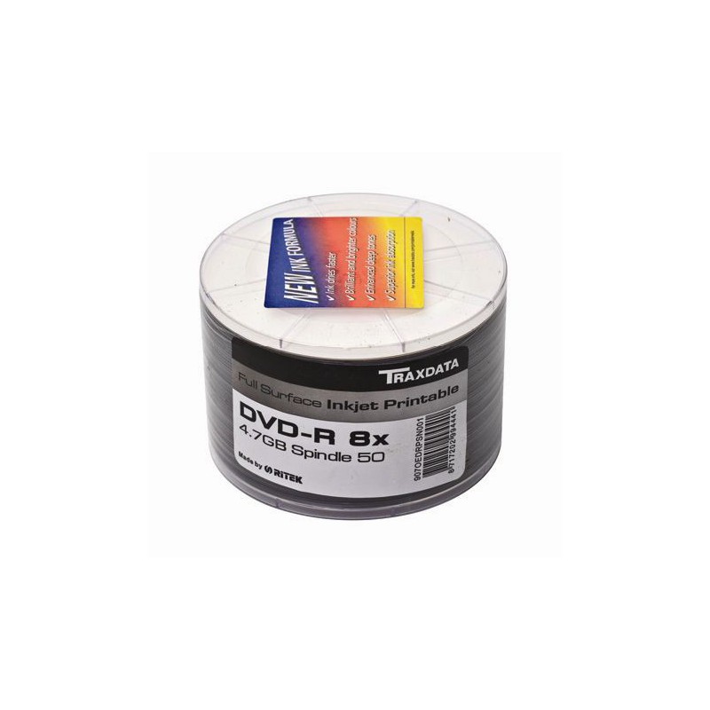 Traxdata Bobine 50x DVD-R 4.7 GB Imprimable