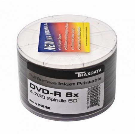 Traxdata Bobine 50x DVD-R 4.7 GB Imprimable