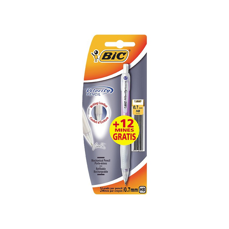 Porte-mines BIC Velocity 0.7 mm + 12 Mines