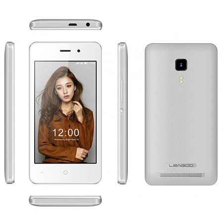Téléphone Portable Leagoo Z1C / 3G / Double SIM / Blanc + SIM Offerte