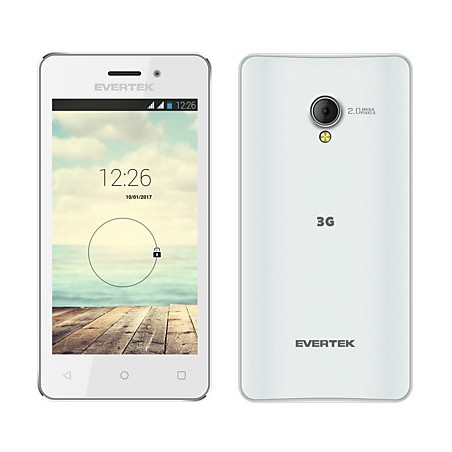 Téléphone Portable Evertek V1 Nano / Double SIM / Blanc