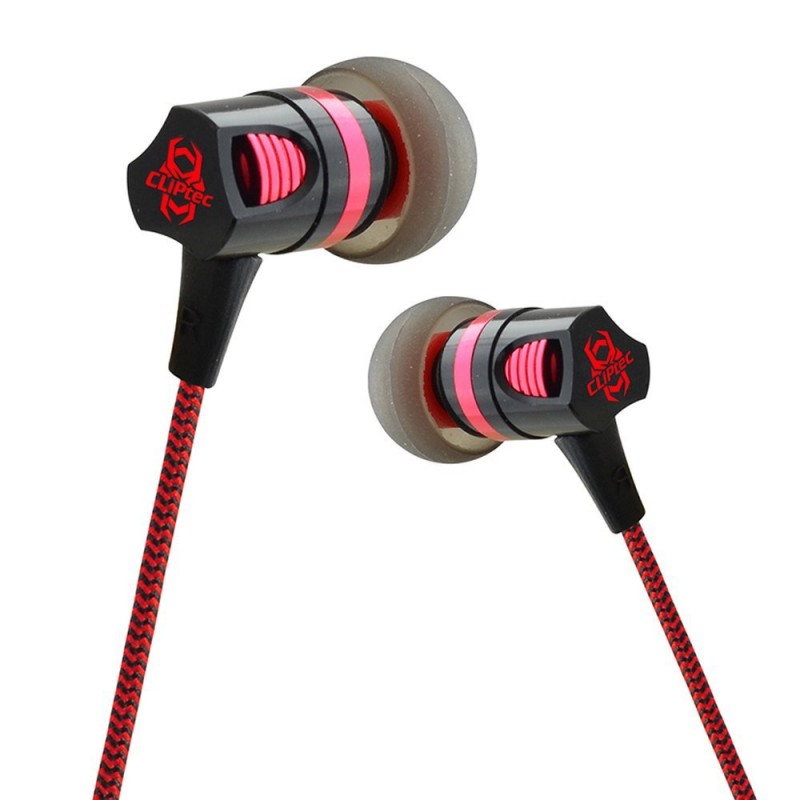 Ecouteur Gaming Cliptec Fire-Force avec microphone / Noir