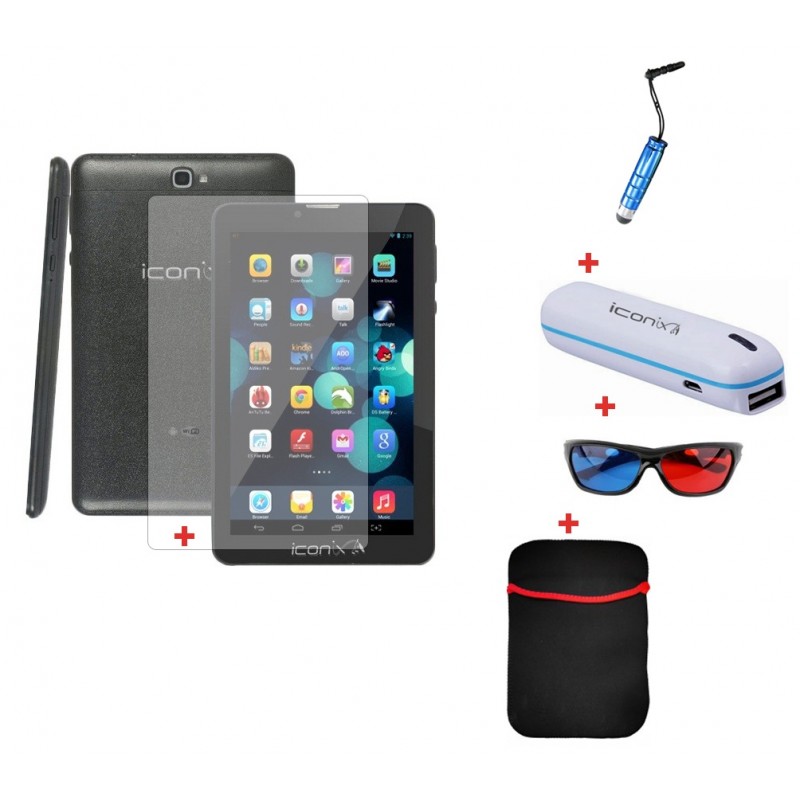 Tablette Iconix C606 / 7" / 3G / Double SIM / Noir