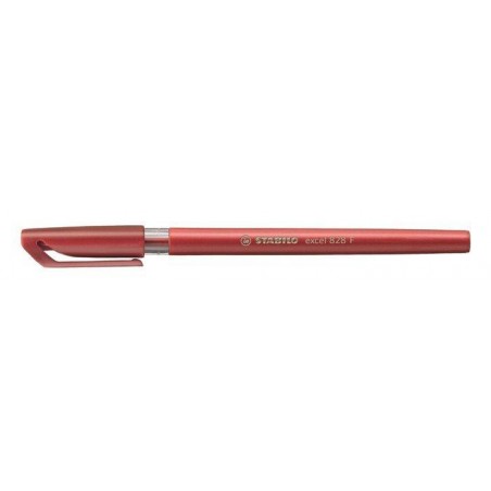10x Stylos à bille STABILO Excel 828 F 0.3 mm / Rouge