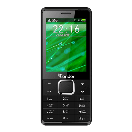 Téléphone Portable Condor F-TRIOS / Triple SIM / Noir + SIM Offerte