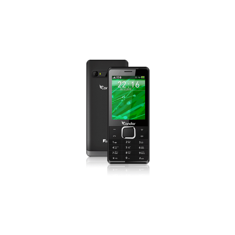 Téléphone Portable Condor F-TRIOS / Triple SIM / Noir + SIM Offerte