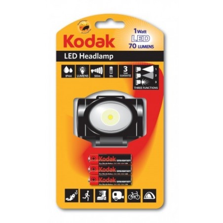 Torche Kodak LED Headlamp 1W + 3AAA