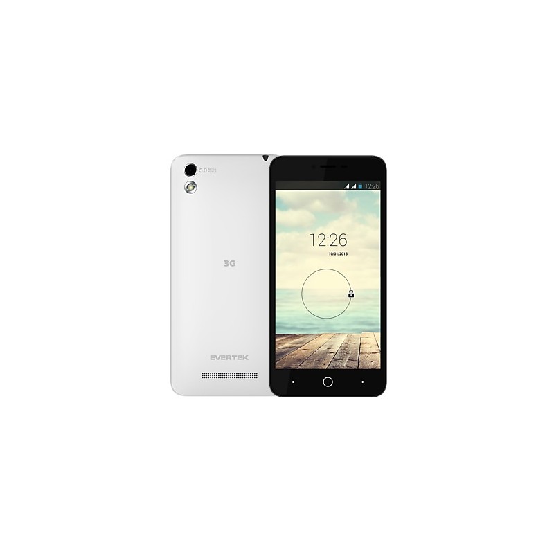Téléphone Portable Evertek EverStar S / 3G / Double SIM / Blanc + 2 ...