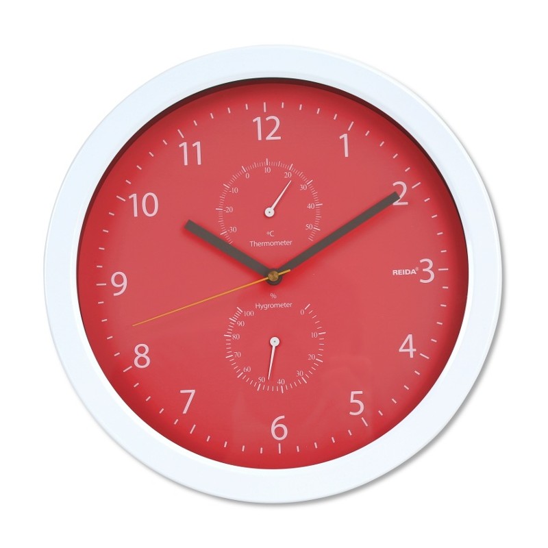 Horloge murale Platinet PZSRC / Rouge