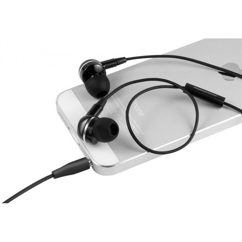 Écouteurs intra-auriculaires avec micro Promate EarMate-iS / Noir