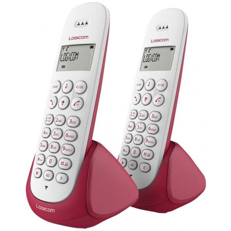Téléphone Sans fil Logicom Aura 250 Duo / Rouge