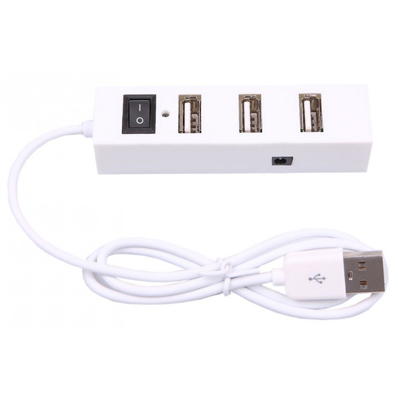 Hub USB 4 Ports USB 2.0 avec Interrupteur