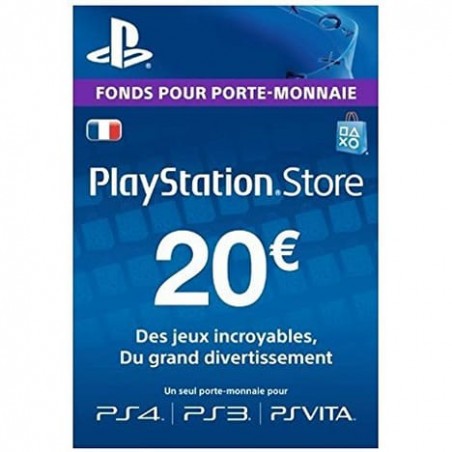 Carte PlayStation Store PS4 - 20 Euro