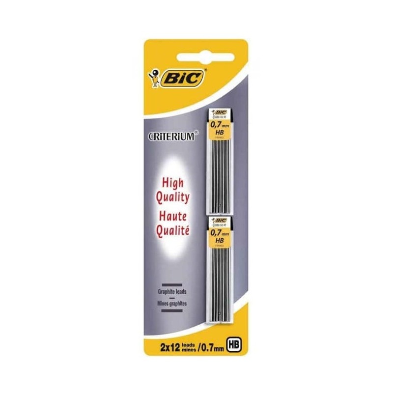 Recharge Porte-Mines BIC CRiTERiUM / 24 Mines HB 0.7 mm