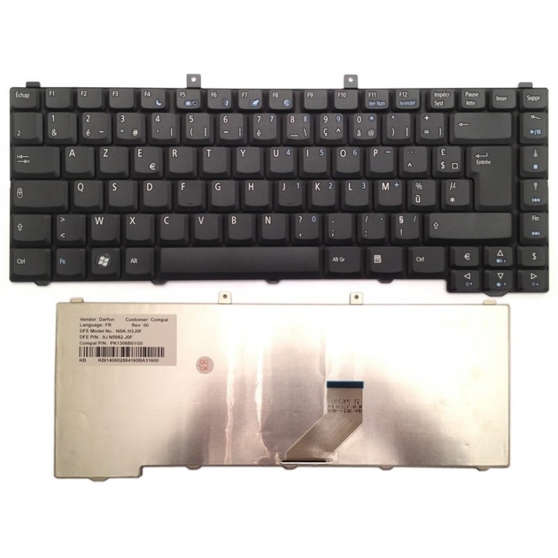 Clavier pour Pc Portable Acer Travelmate 2310/3240/4100