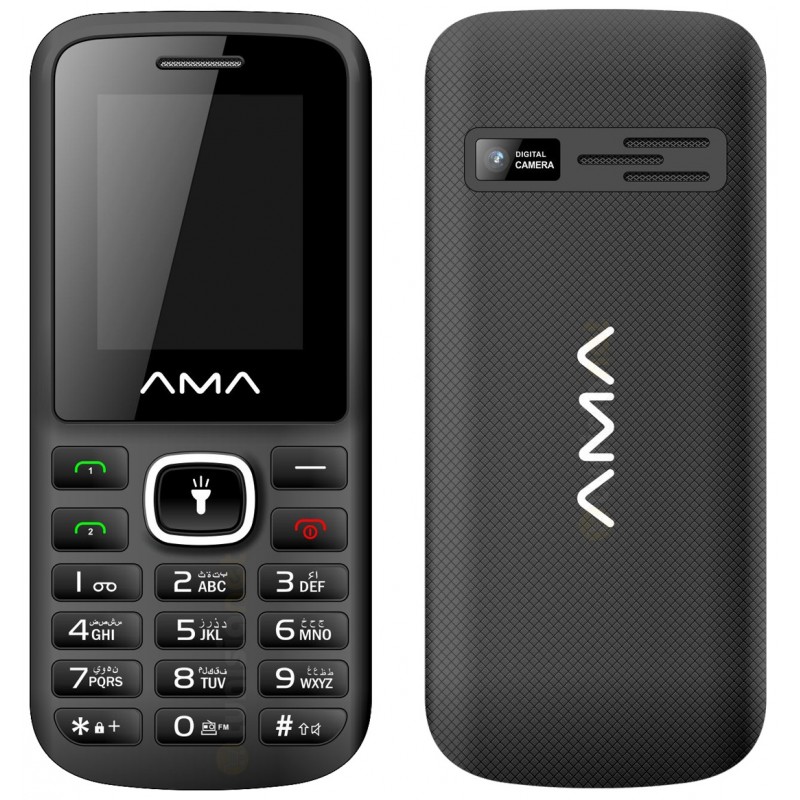 Téléphone Portable AMA P1 Plus / Double SIM / Noir & Gris