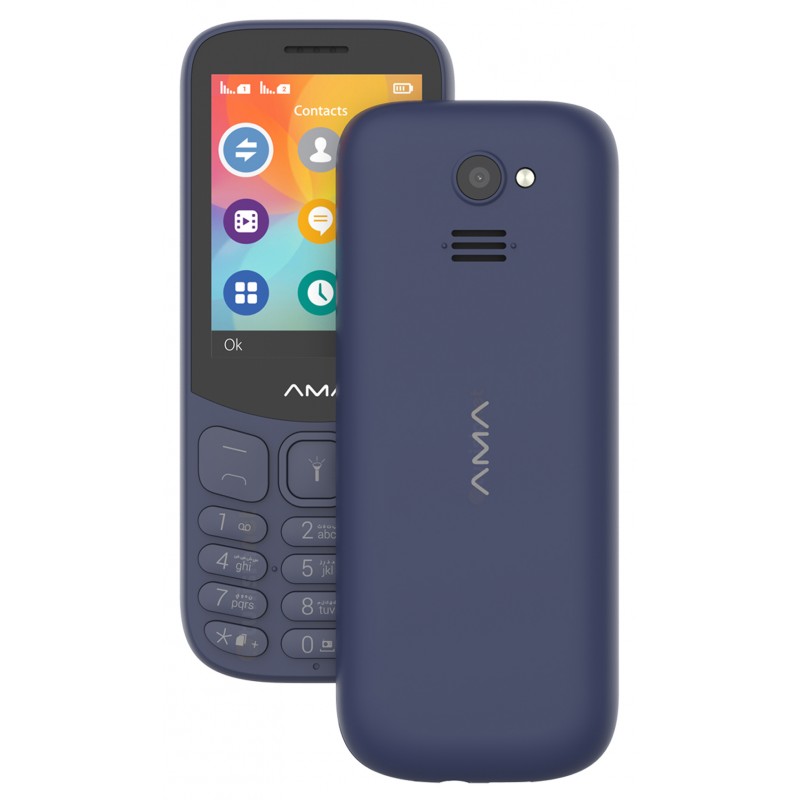 Téléphone Portable AMA P2 / Double SIM / Bleu