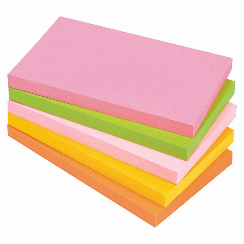Stick Note 400 Feuilles 76 x 127 mm / 5 couleurs