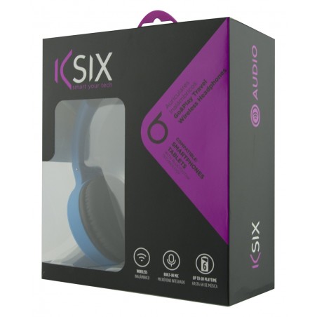 Casque Bluetooth KSix BXAUPBT01AZ / Bleu